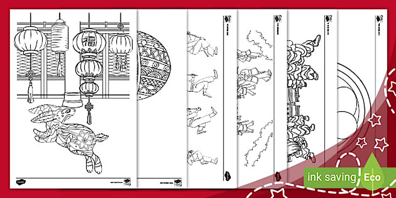 Year of the Rabbit Colouring Booklet (teacher made) - Twinkl