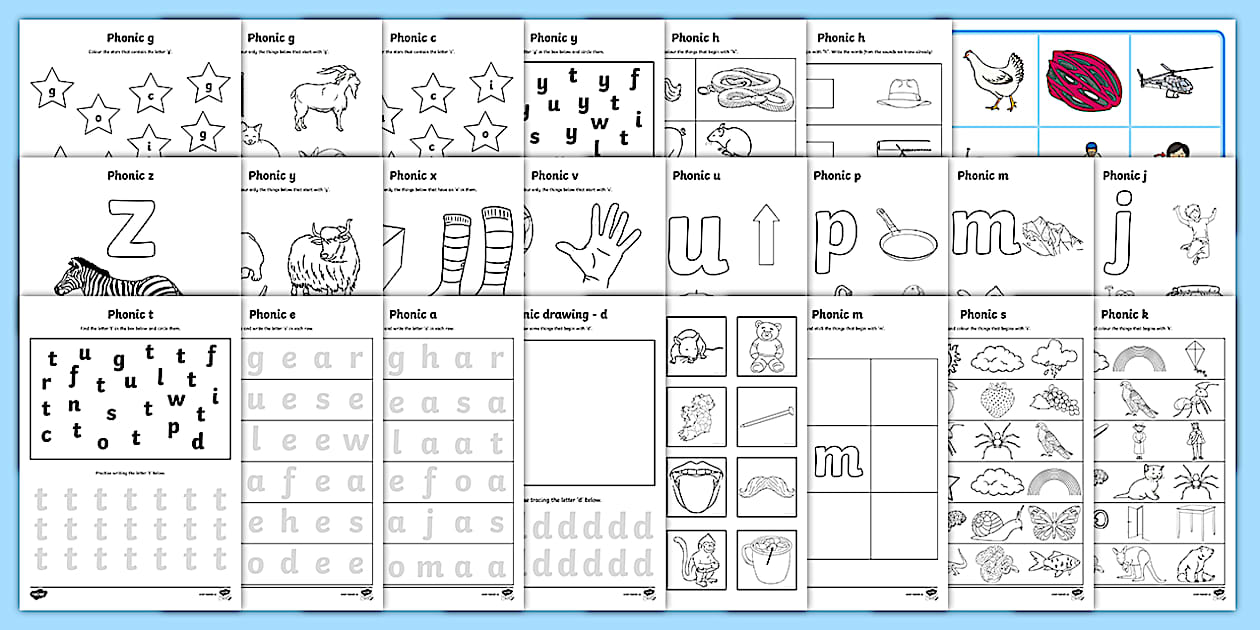 Junior/Senior Infants Initial Sounds Additional Worksheets
