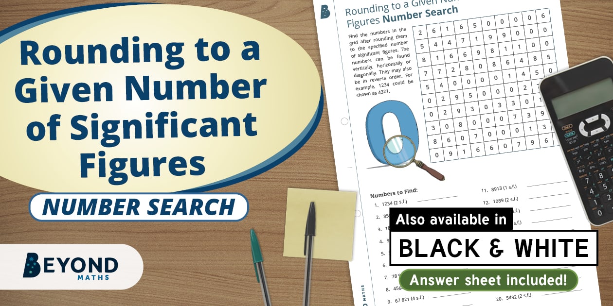 Rounding to a Given Number of Significant Figures Number Search