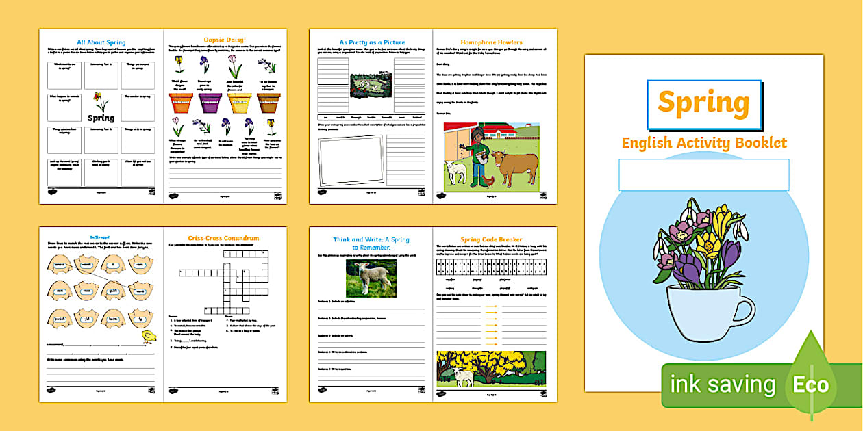 Level 2 New Zealand Spring Literacy Activity Booklet
