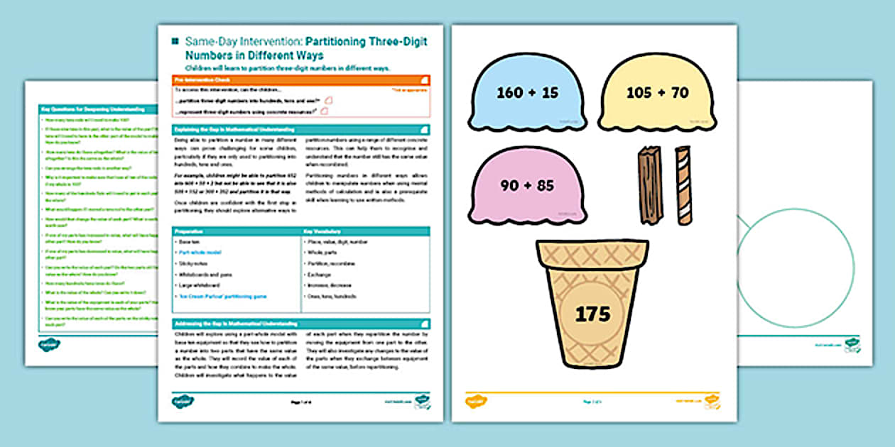 👉 Y3 Intervention: Partitioning 3-Digit Numbers Different Ways