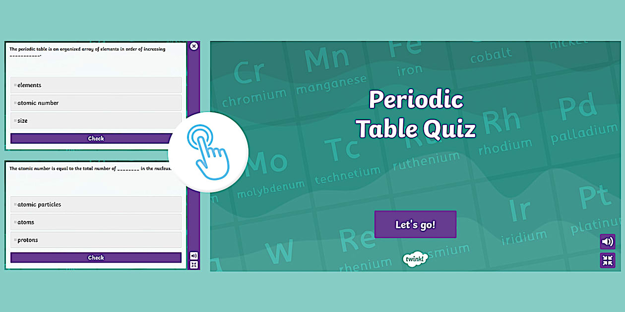 Periodic Table Quiz 6th-8th Grade (teacher made) - Twinkl