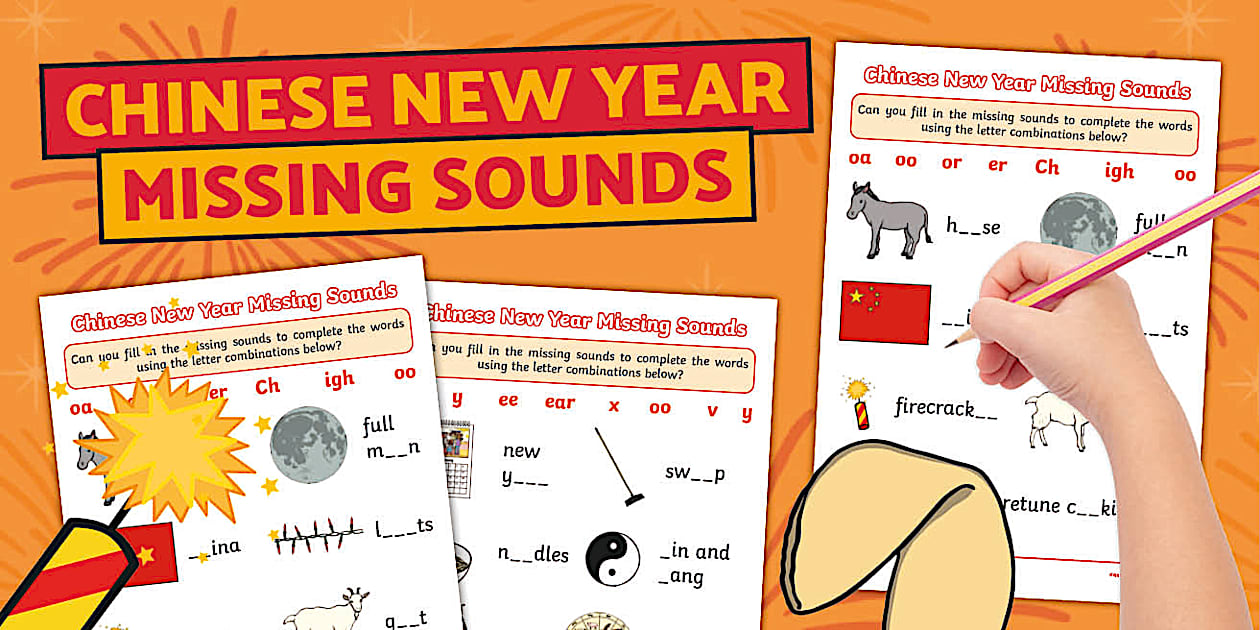 Chinese New Year Missing Sounds Worksheets
