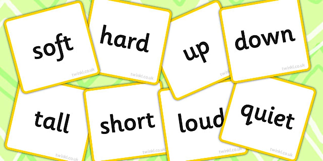 Basic Concepts Word Cards (teacher made) - Twinkl