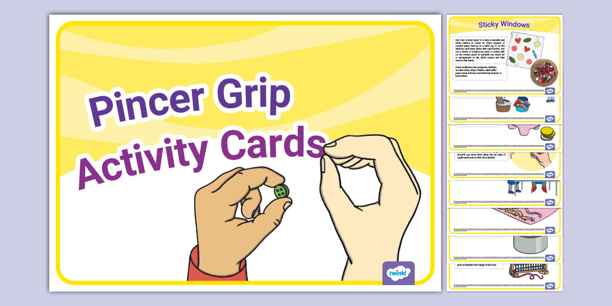 Pincer Grip Activities Cards (teacher made) - Twinkl