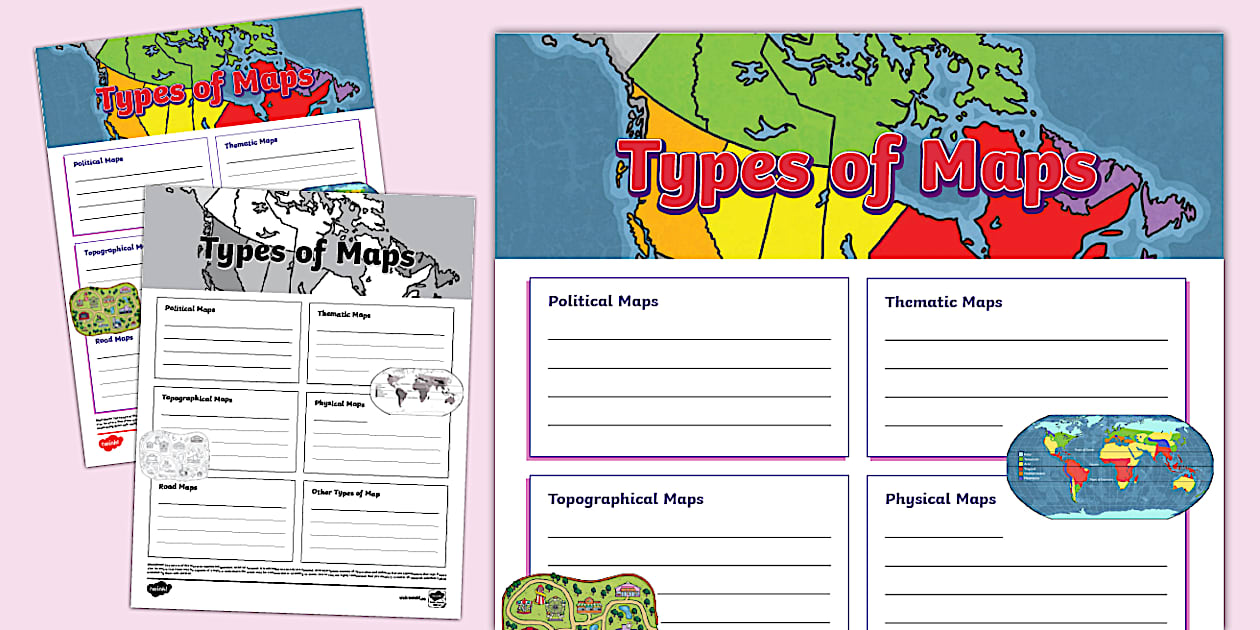 Types of Map Fact File Template (Teacher-Made) - Twinkl