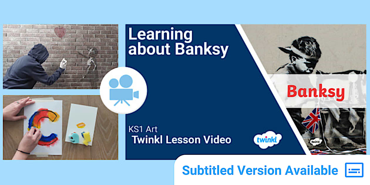 KS1 (Ages 5-7) Art: Banksy Children's Art Video Lesson