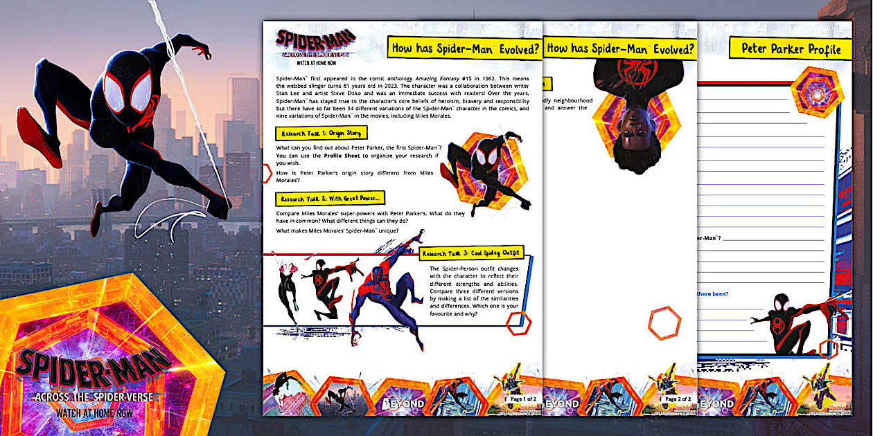 FREE! - Spider-Man™: How has Spider-Man™ Evolved Research Project