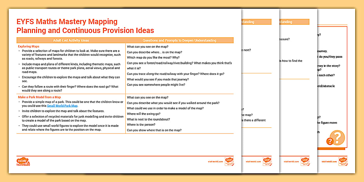 EYFS Maths Mastery Mapping Planning and Continuous Provision