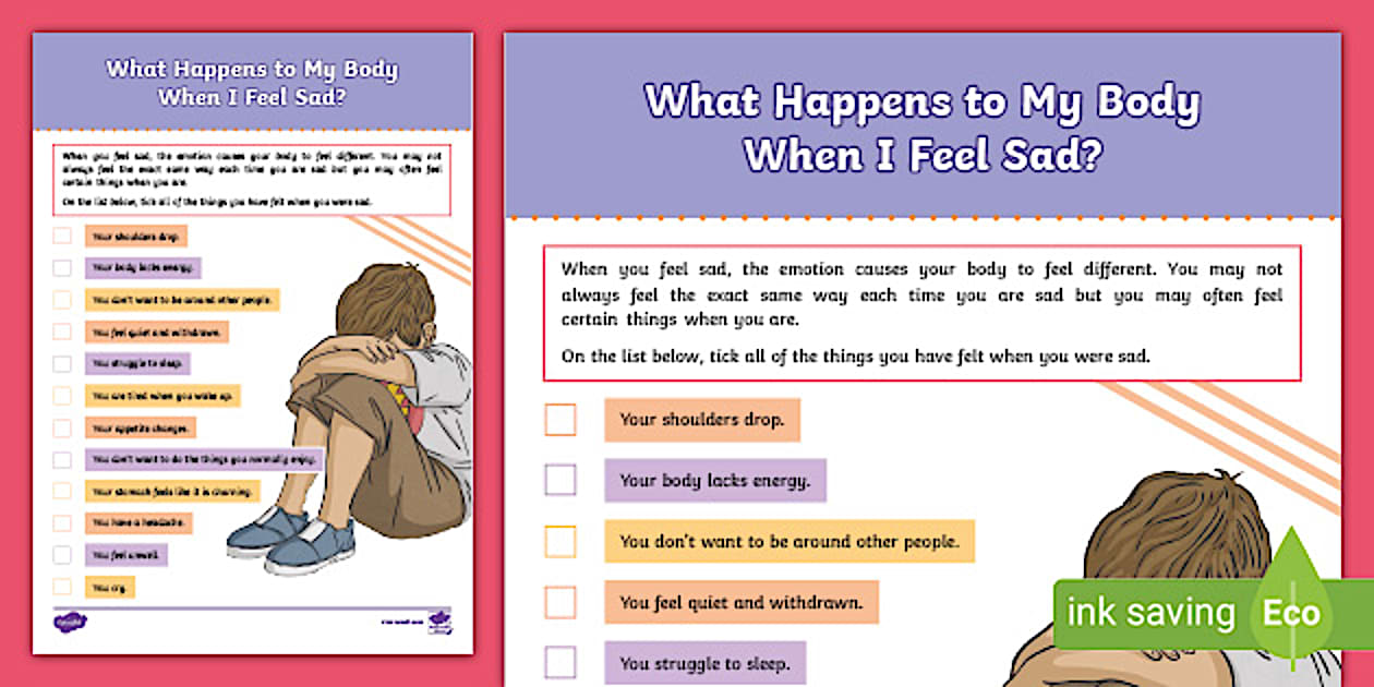Identifying the Signs of Sadness Activity | Twinkl - Twinkl