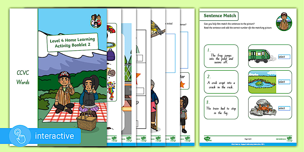 Interactive: Home Learning Activity Booklet Level 4 Book 2