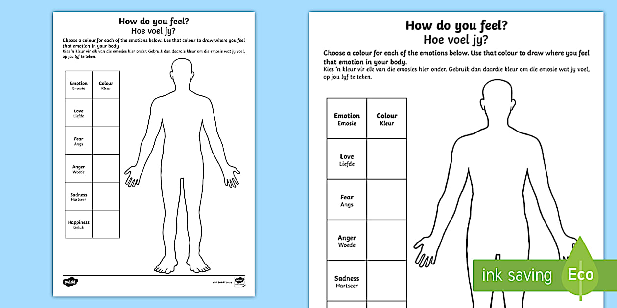 How Do You Feel Worksheet - Twinkl South Africa - Twinkl