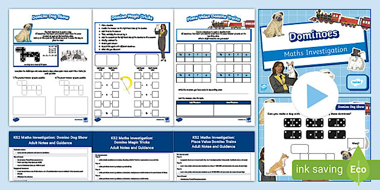 👉 KS2 Maths Investigations with Dominoes Pack - Twinkl
