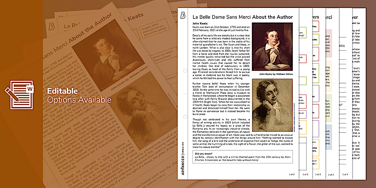 La Belle Dame sans Merci Analysis | A Level Poetry | Beyond