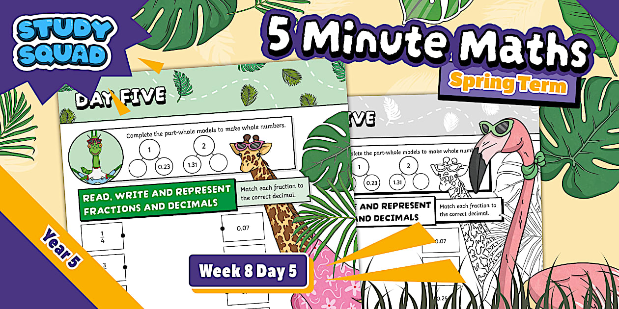 👉 Study Squad 5 Minute Maths - Year 5 Spring - Week 8 Day 5