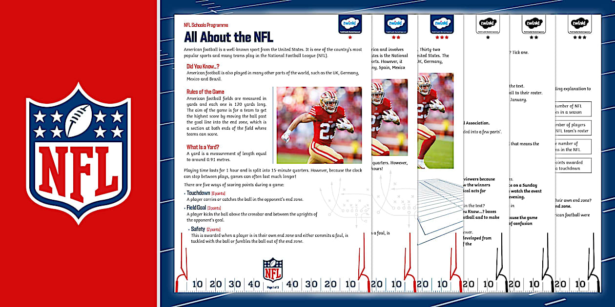All About American Football Reading Comprehension | NFL