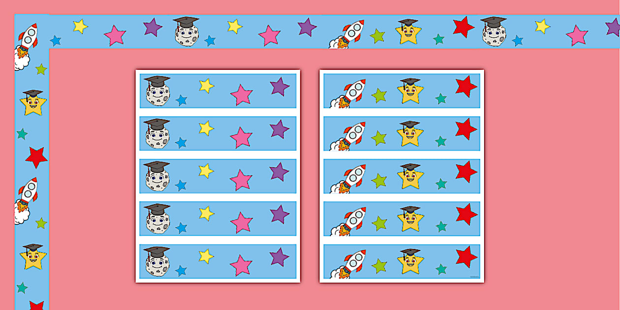 Reach for the Stars! Graduation Bulletin Board Borders