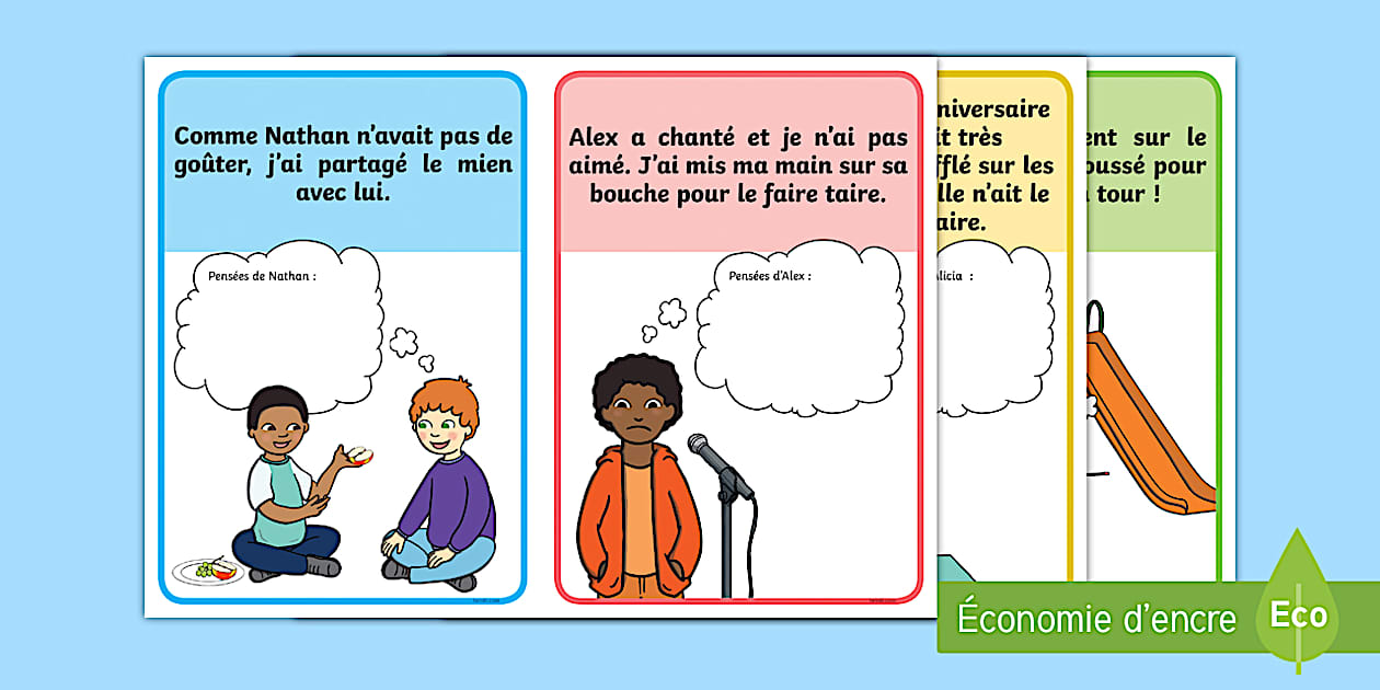 Cartes de discussion : Les sentiments d'autrui - Twinkl
