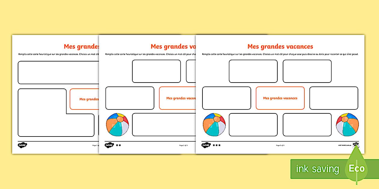 Feuille d'activités différenciées : Carte heuristique - Mes grandes ...