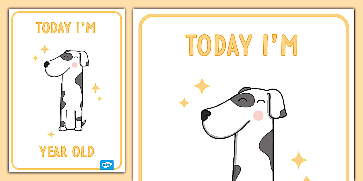 Today I'm 1 Year - Baby Milestone Poster (teacher made)