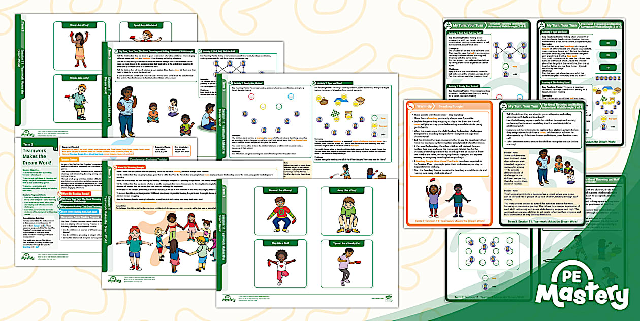 PE Mastery: Nursery PD: Term 3: S11- Teamwork Makes...
