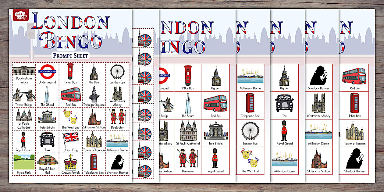 London Bingo Game Printable | Twinkl Party