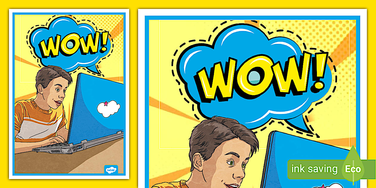 Computing Pop Art Display Poster (teacher made) - Twinkl