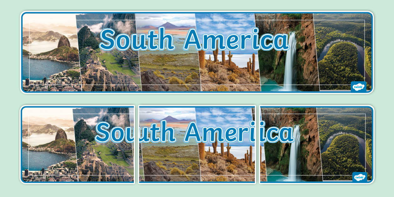 KS1 South America Photo Display Banner (teacher made)