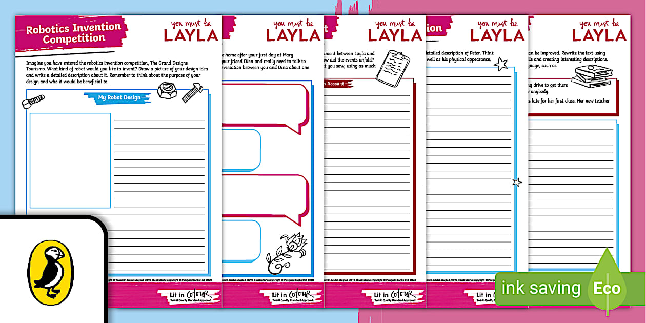 FREE! - You Must Be Layla - Short Burst Writing Activity Pack [Ages 9-11]
