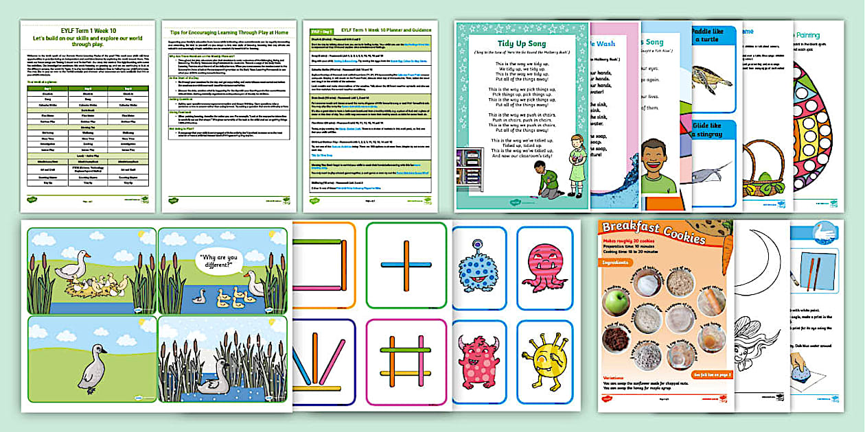 EYLF Term 1 Week 10 Remote Home Learning Pack (teacher made)