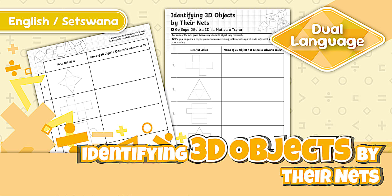 Grade 7 Maths - Term 3 - Identifying 3D Objects by Their Nets ...