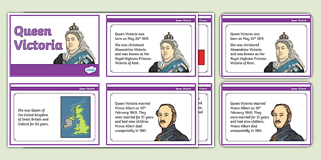 Queen Victoria Fact Cards (Hecho por educadores) - Twinkl