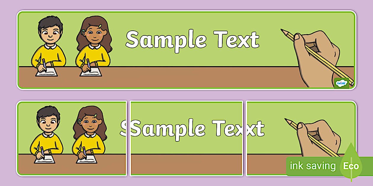 👉 Editable Banner Writing (teacher made) - Twinkl