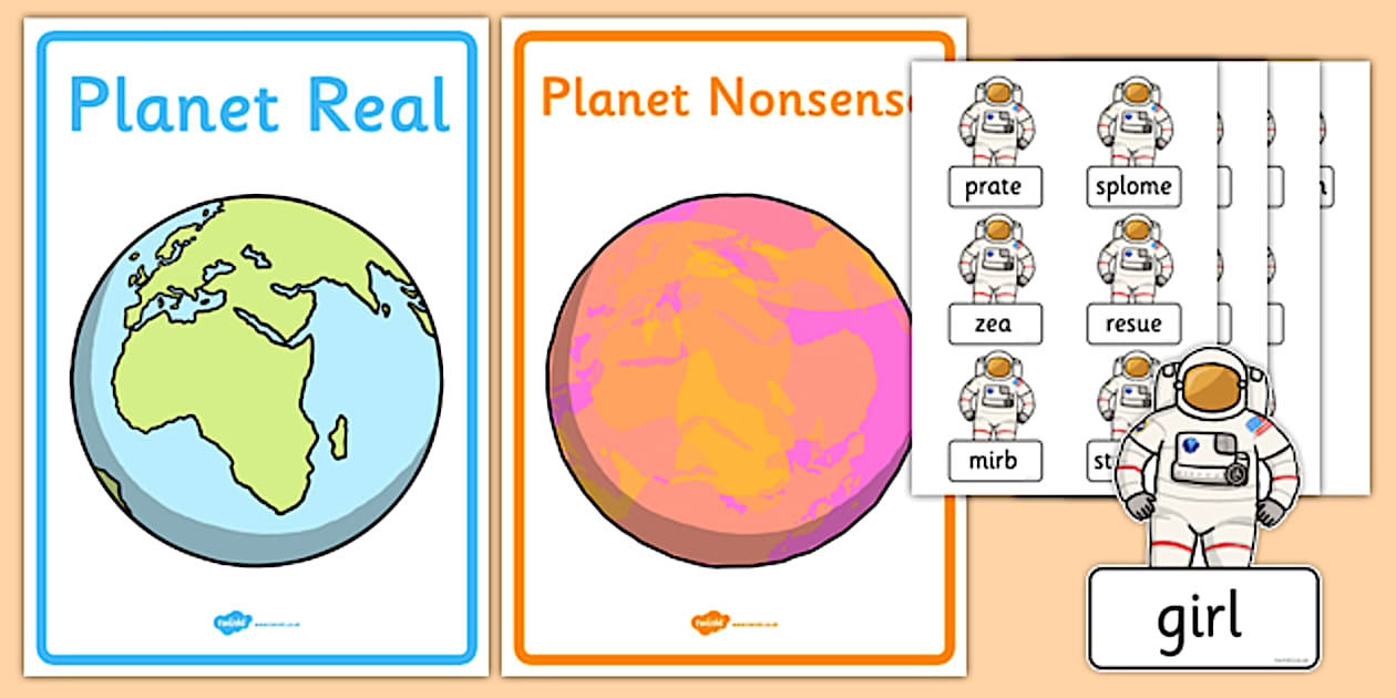 Phase 5 Real and Nonsense Words Sorting Worksheet / Worksheet, worksheet