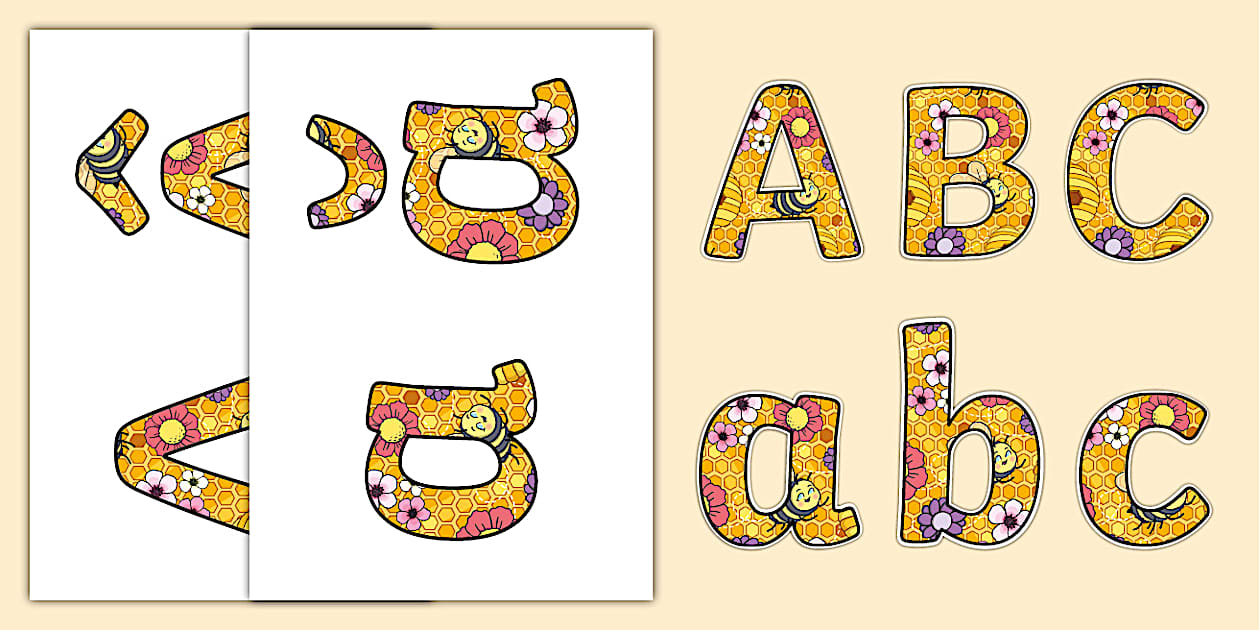 Clasa albinuțelor – Literele alfabetului decupabile