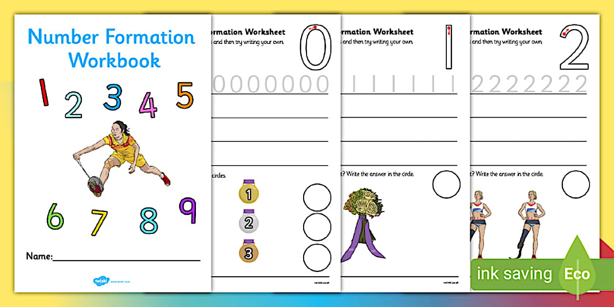 Number Formation Workbook (0-20) (Teacher-Made) - Twinkl