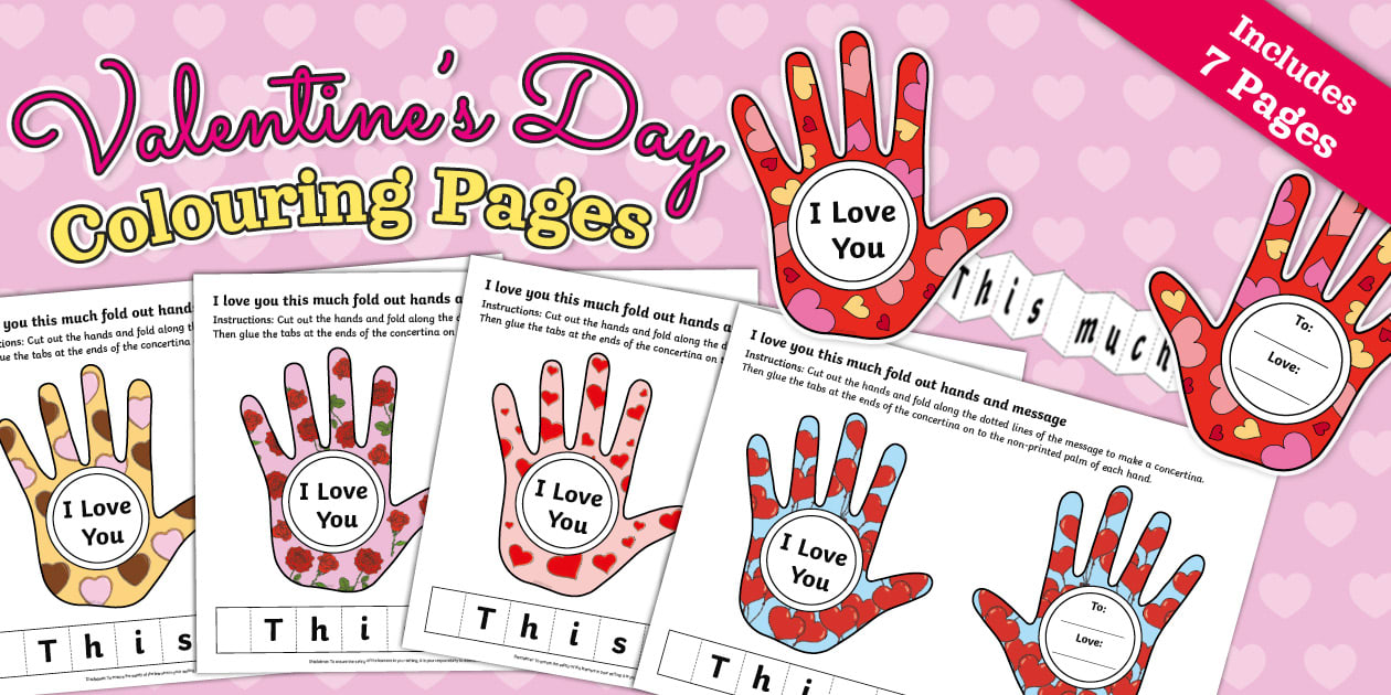 Valentine's Day Paper Hands | Primary Resource | Twinkl