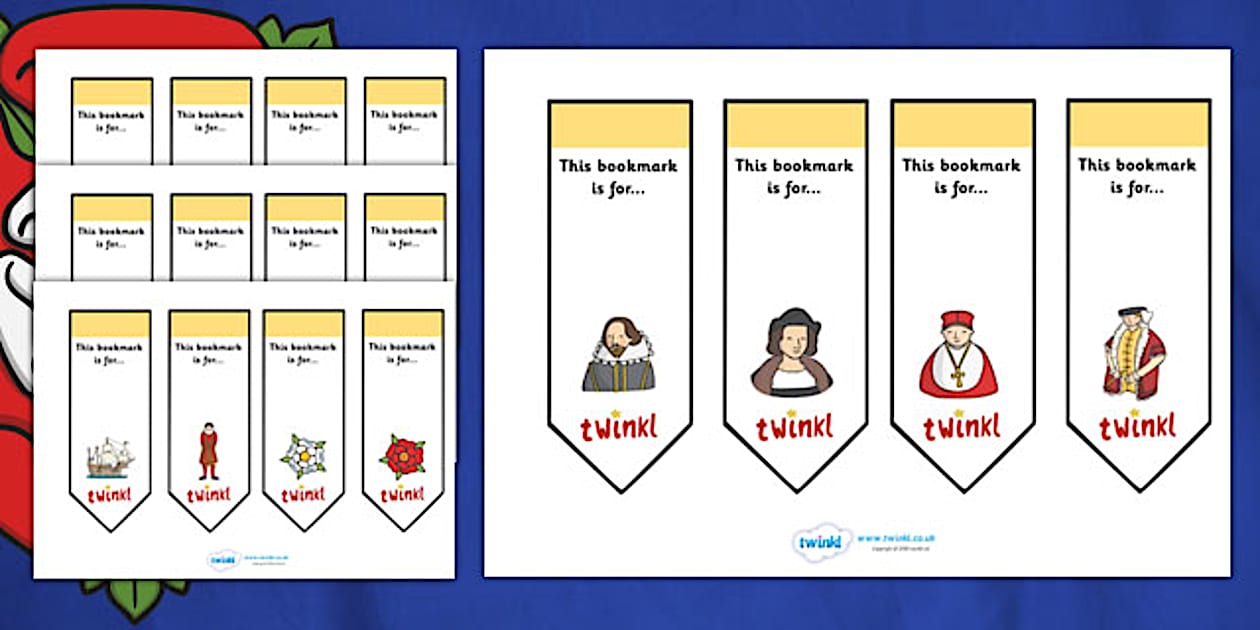 Editable Bookmarks (Tudors) (teacher made) - Twinkl