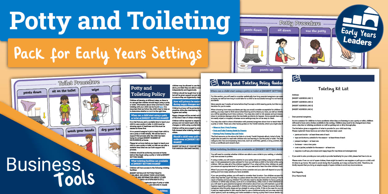 Potty and Toileting Pack for Early Years Settings | Twinkl