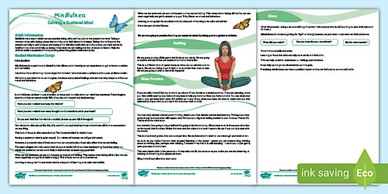 Mindfulness Script for Children | Guided Meditation | Twinkl