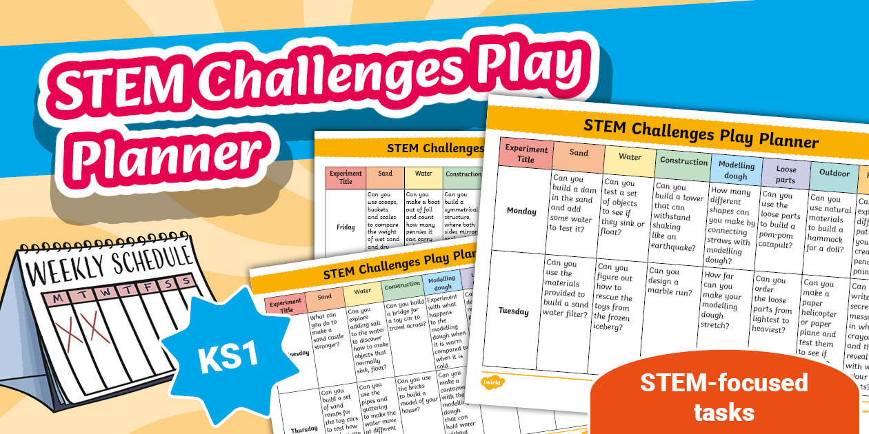 KS1 STEM Challenges Play Planner