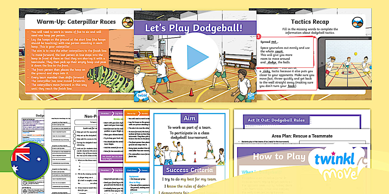 Move PE Year 3 Dodgeball Lesson 6: Let's Play Dodgeball