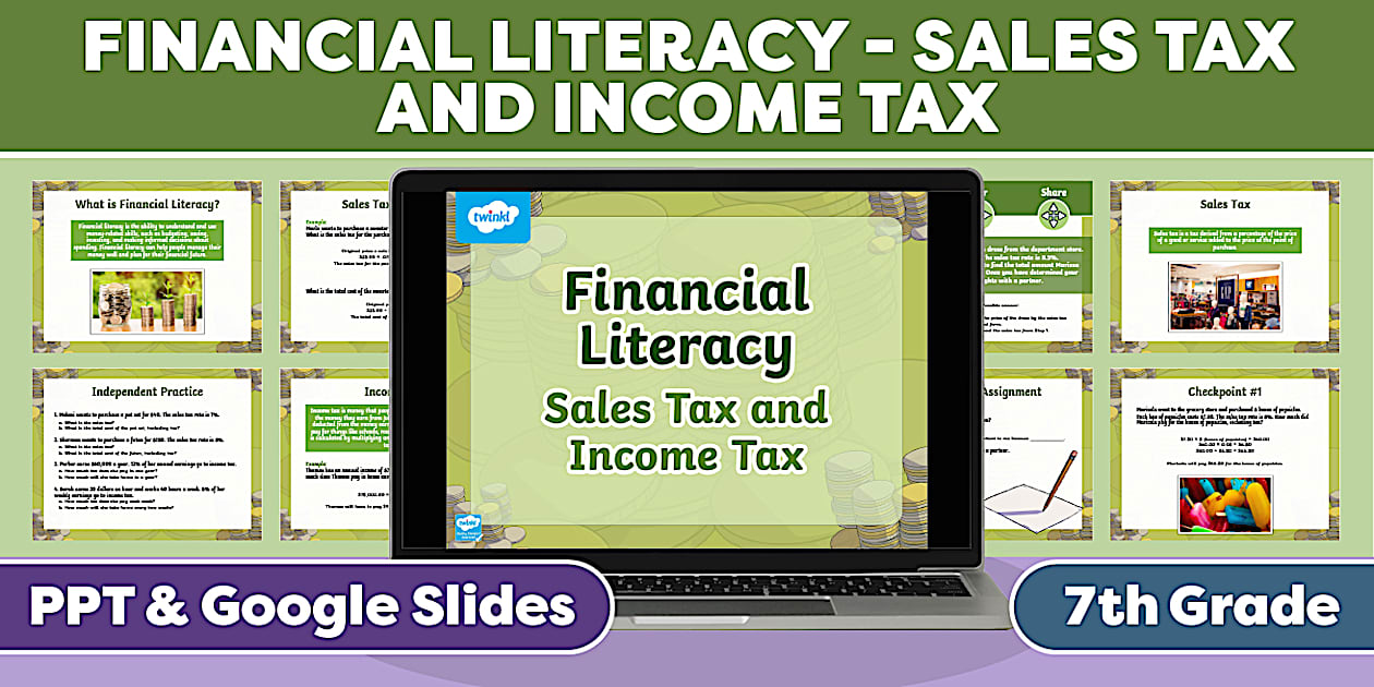 Sales Tax and Income Tax PowerPoint & Google Slides