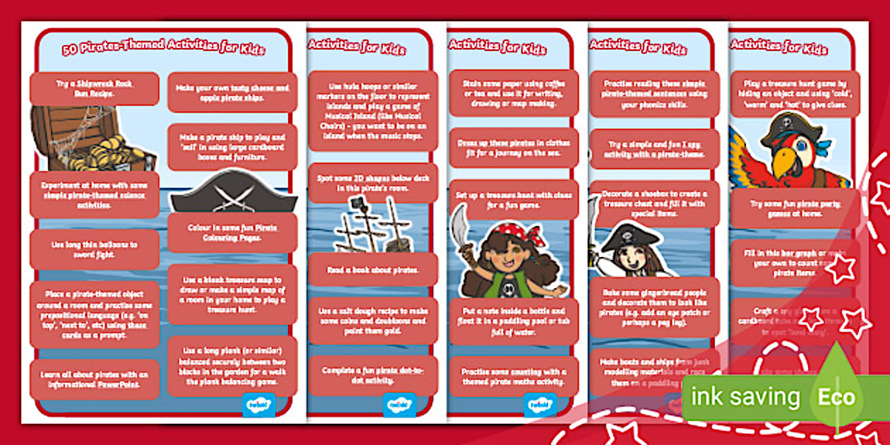 50 Pirates-Themed Activities for Kids (Ages 2-5) - Twinkl