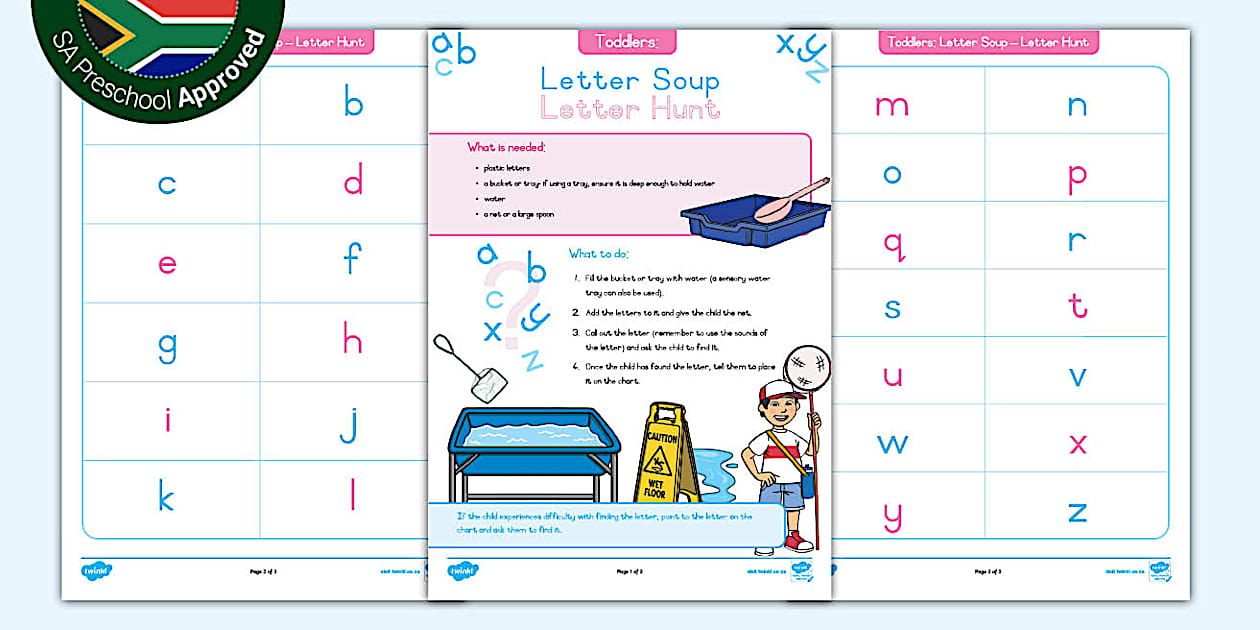 Toddlers: Letter Soup - Letter Hunt