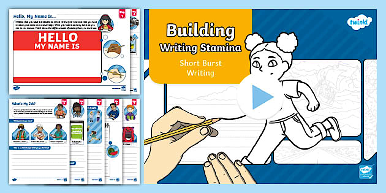 KS1 Building Writing Stamina: Short Burst Writing Morning Activity Pack