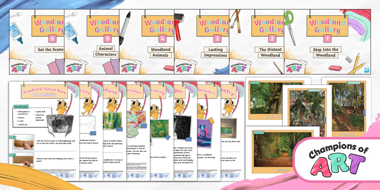 Champions of Art: LKS2 Woodland Gallery - Unit Pack - Twinkl