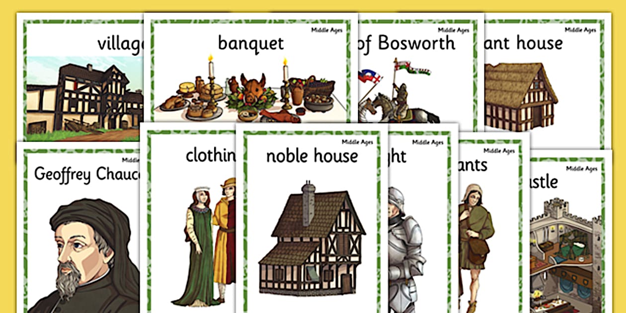 Middle Ages Display Posters (Teacher-Made) - Twinkl