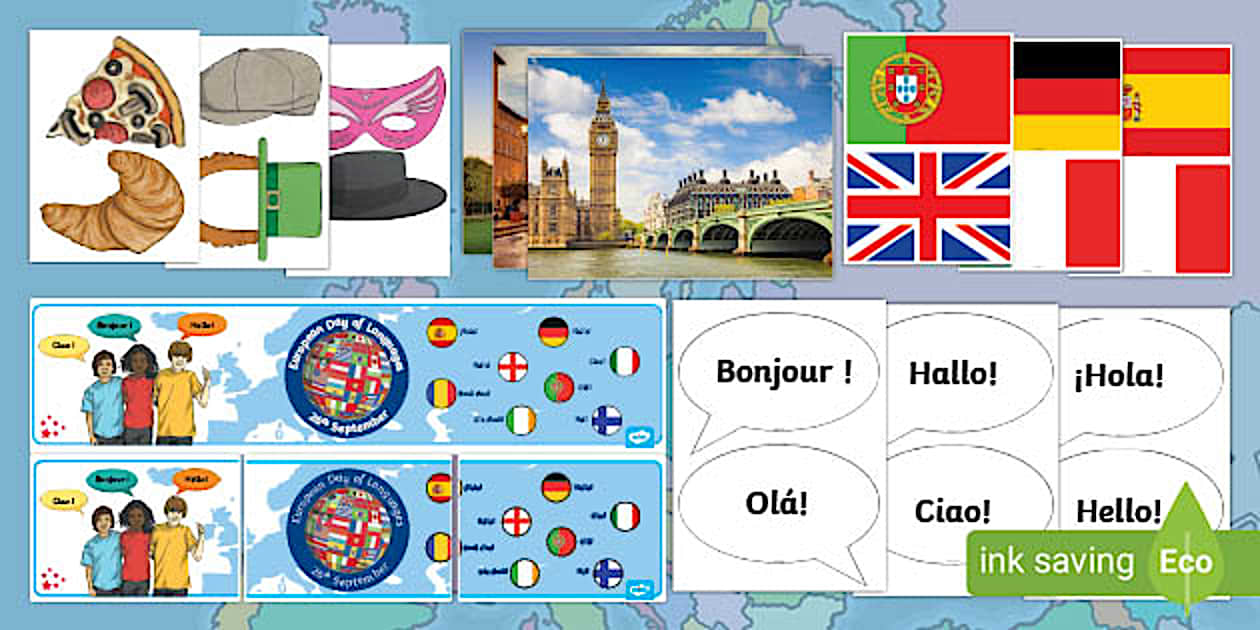 👉 European Day of Languages Display Pack | Photo Booth