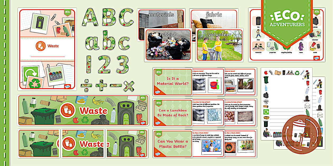 Year 1 Waste: Display Pack (teacher made) - Twinkl